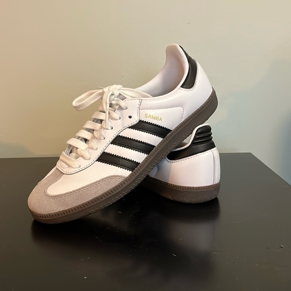 adidas | Shoes | Adidas Sambas Cloud White Core Black Gum Size W7 ...